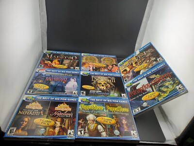 Lot of 8 Big Fish Hidden Object Adventure Games PC - Tested | eBay