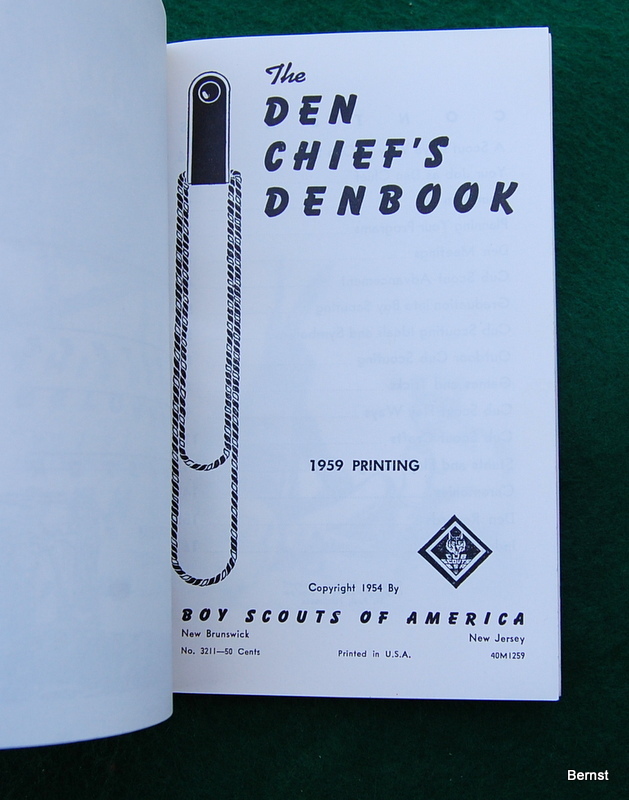 VINTAGE 1959 BOY SCOUT DEN CHIEF'S DENBOOK | eBay