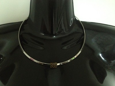 SUB Solid Neck Band Necklace Jewellery Jewelry Submissive Slave Bondage ...