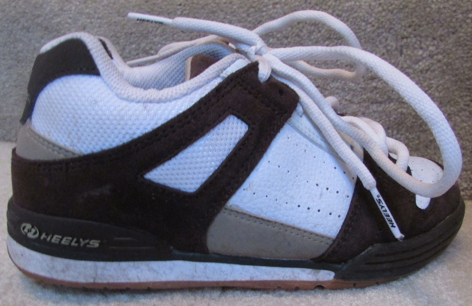 Heelys Switch Roller Shoes Mens Size 4 Style 7220 White Brown Great ...