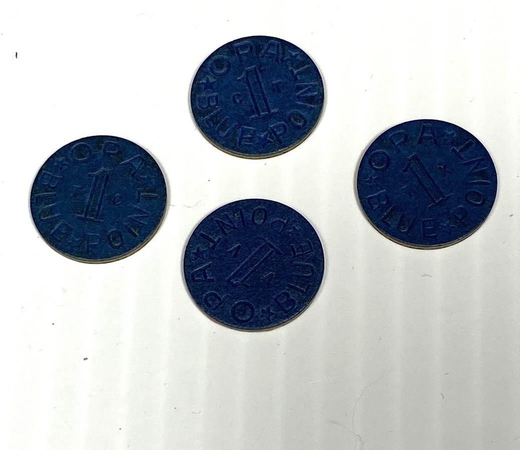 4 WW2 Blue OPA Ration Tokens LOT | eBay