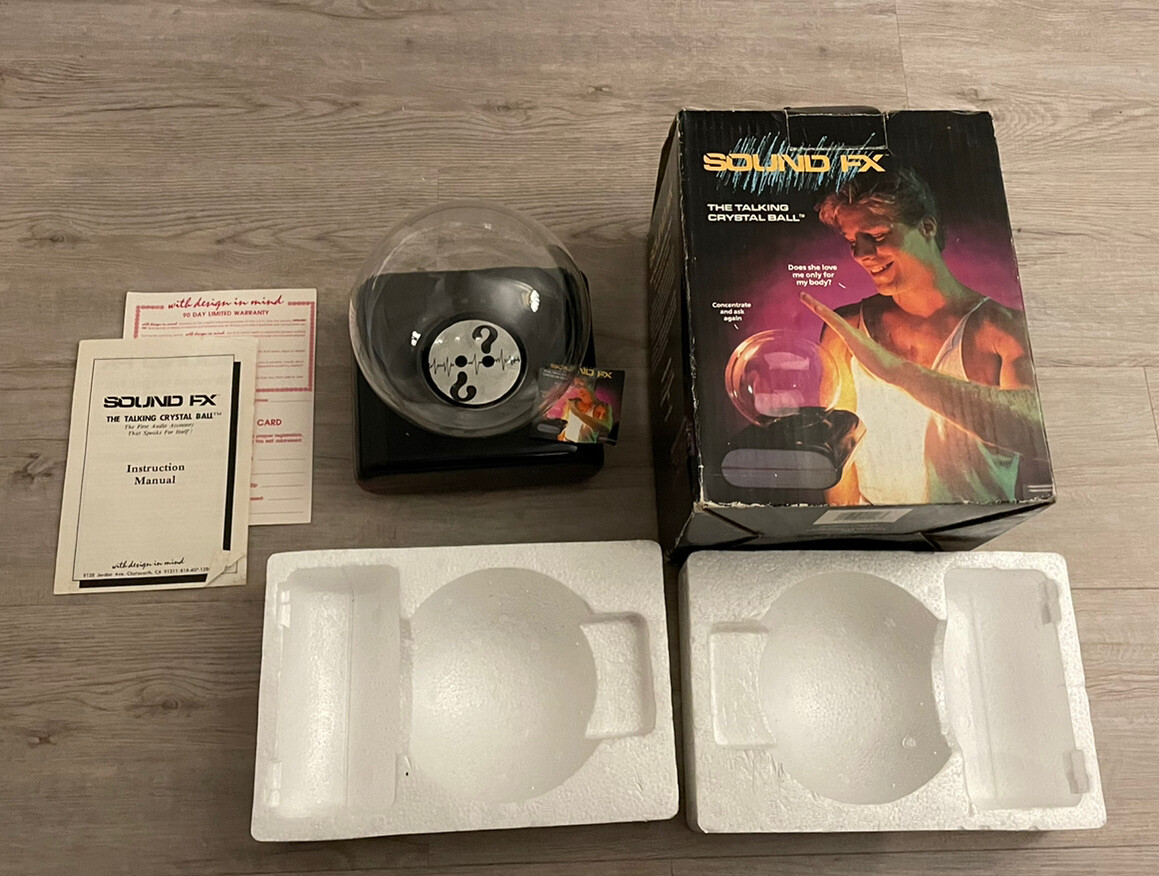 With Design In Mind Sound FX The Talking Crystal Ball Game Rare 1988 ...