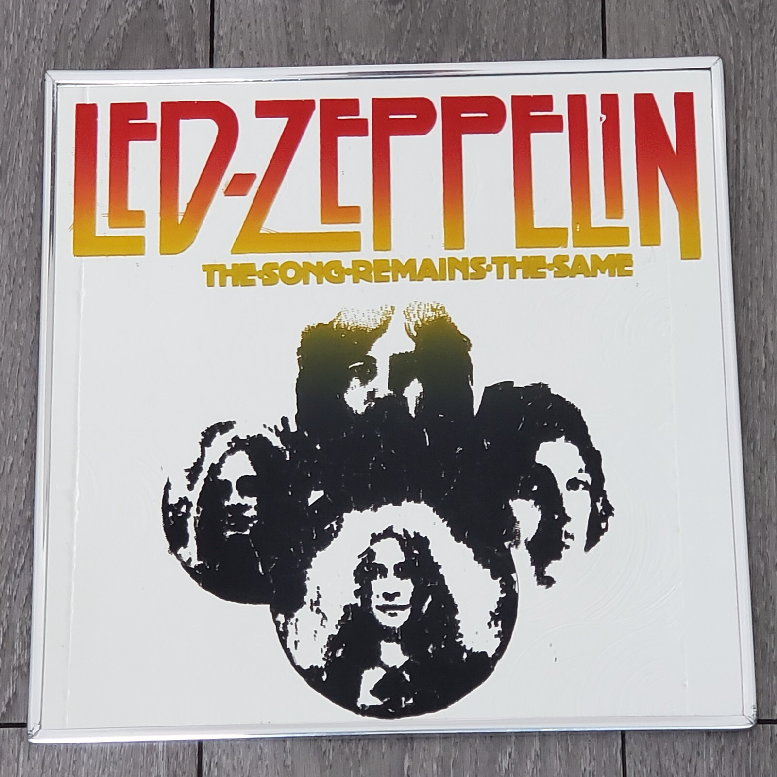 Led Zeppelin "The Song Remains The Same" Carnival Mirror 12x12in 1970s ...