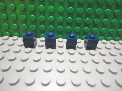 Lego 4 Dark Blue 1x1 brick block NEW | eBay