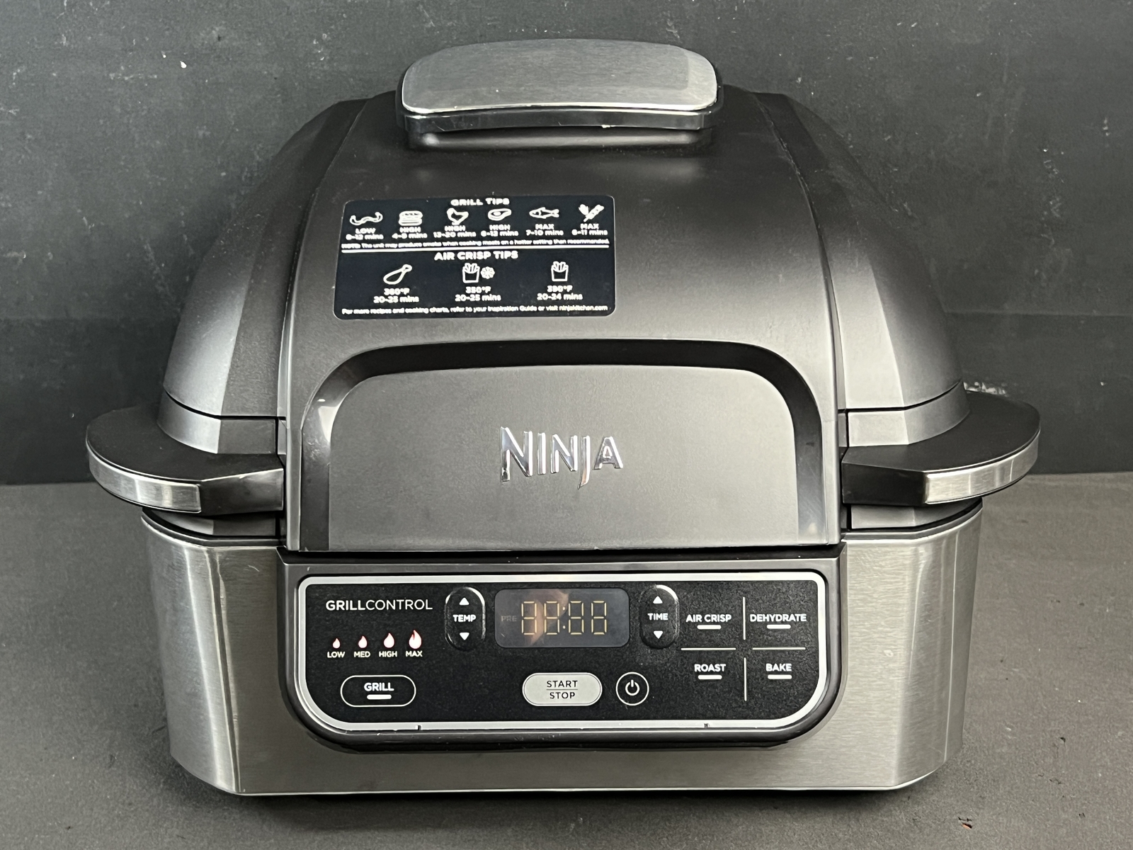 Ninja AG301 Foodi 5-in-1 Indoor Electric Programmable Air Frying Grill ...