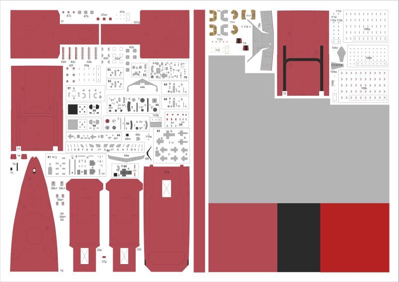 'BUJAN-M' t.21631 corvette - ORLIK 124 - 1/200 paper model | eBay