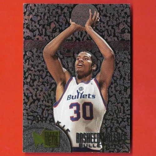 Rasheed Wallace 1995-96 Fleer Metal Rookie Card #208 Washington Bullets ...