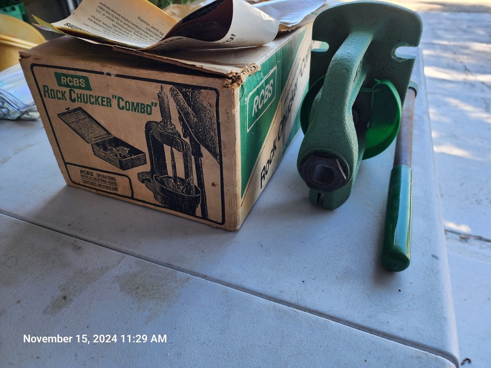 RCBS Rock Chucker reloading press used | eBay