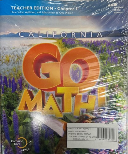 California Go Math 4th Grade 4 Teacher Edition Set All Chapters 2015 | eBay