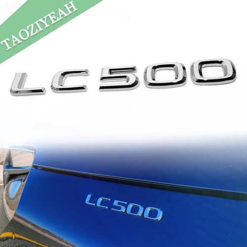 Chrome For F-Sport LC500 Trunk Rear LC 500 Letter Badge Car Emblem ...