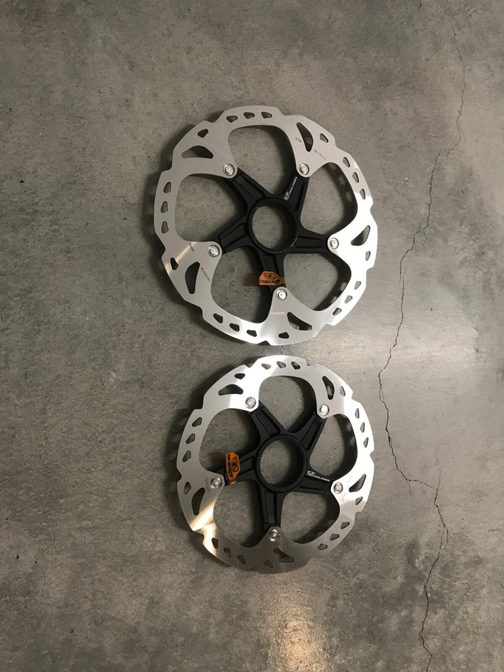 Shimano XT SM-RT81-S Mountain Bike Disc Brake Rotor 160/180mm SET ...