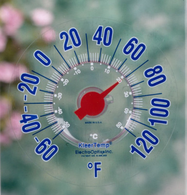 Kleertemp Outdoor Thermometer KleerTemp Fahrenheit Made in USA, KT-7 ...