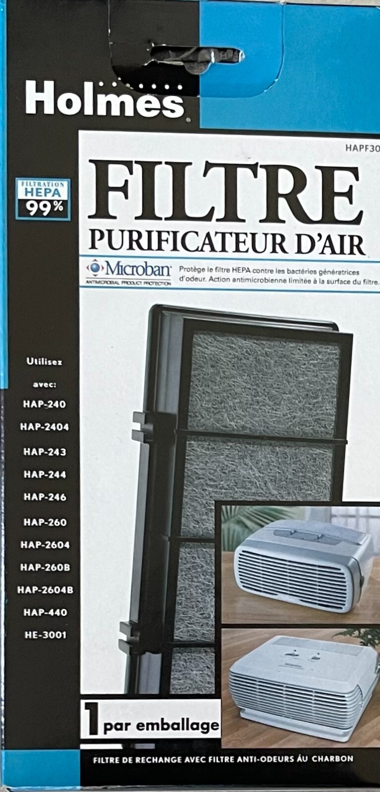 Holmes Air Purifier Filter for Use w Small Purifiers , 99% HEP ...