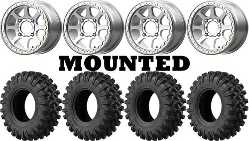 Kit 4 EFX MotoRavage XL 28x10-14 on KMC KS234 Addict 2 Beadlock ...