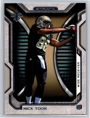 2012 Topps Strata Football Nick Toon New Orleans Saints Rookie RC #51 ...
