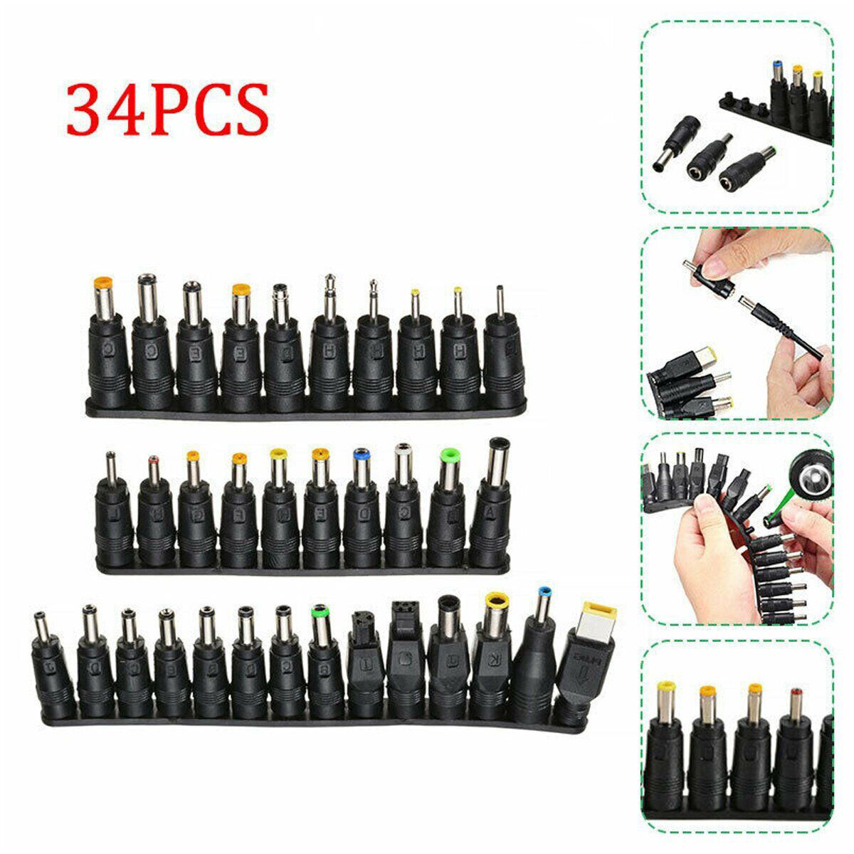 34tlg AC/DC Netzteil Adapter Stecker Ladegerät Adapter Laptop Notebook ...