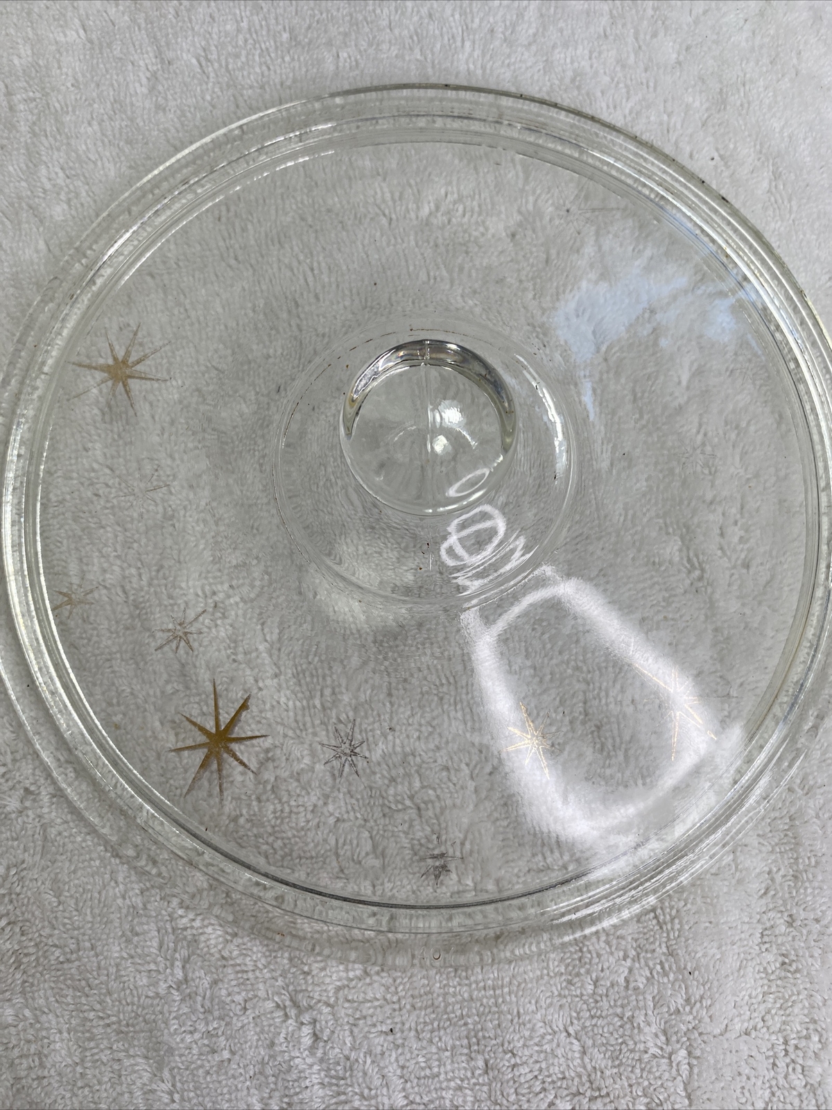 Pyrex Rodney Kent Starline 407 Glass Lid Starburst Mid Century Modern ...