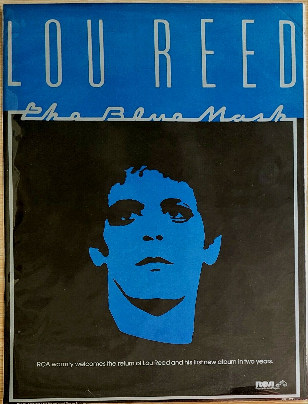 Lou Reed "The Blue Mask" Billboard Magazine Original 1982 Ad - RCA ...