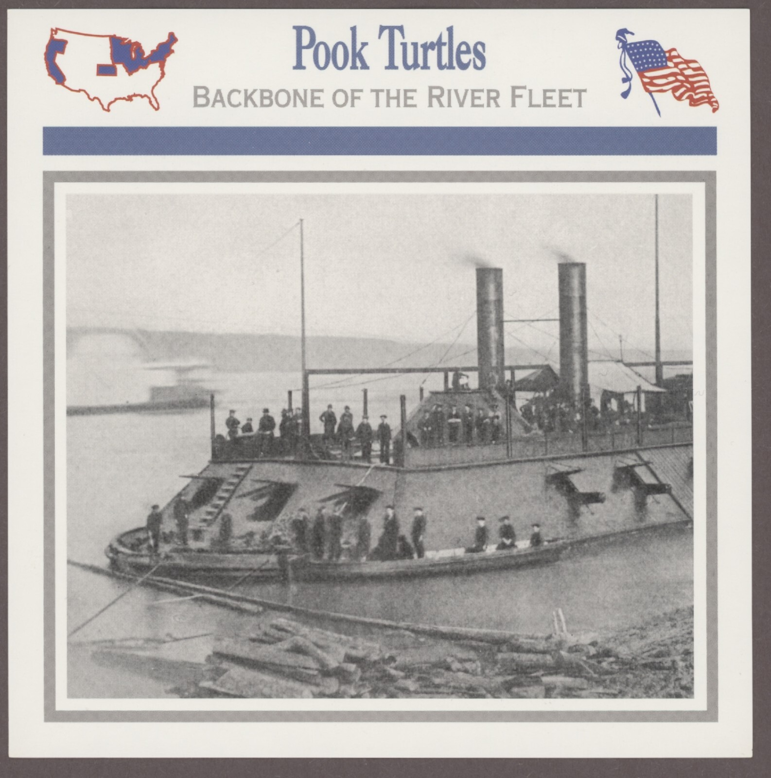 Pook Turtles Atlas Civil War Card Ships Blockades Raiders | eBay