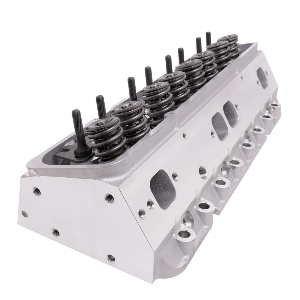 SB Chevy Aluminum Cylinder Head 195cc 64cc Complete Hyd Flat Tappet SBC ...