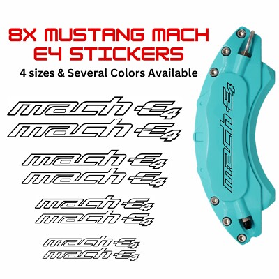 8x Mustang Mach E4 Brake Caliper Decal Stickers / Car Decals / Car ...