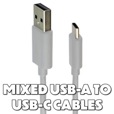 Mixed USB-C (Type C) to USB Charge & Sync Cables - Mixed Color ...