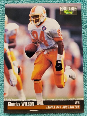 1995 CLASSIC PRO LINE CHARLES WILSON #182 TAMPA BAY BUCCANEERS | eBay