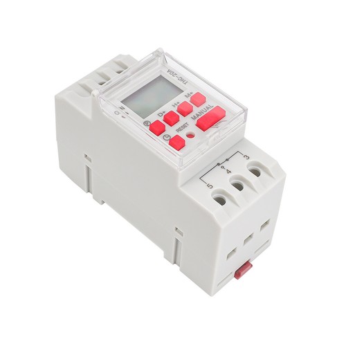 GEYA Programmable Digital LCD Timer Weekly Electronic Switch 20A AC/DC ...