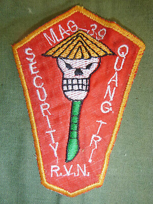 USA - Patch - MAG 39 - Base Security Quang Tri - Elite USMC - Vietnam ...