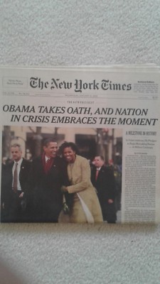 The New York Times - Barack Obama Inauguration Issue - 01-21-09 | eBay