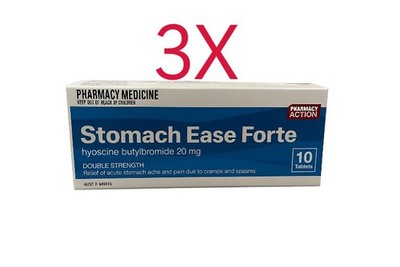 Pharmacy Action Stomach Ease Forte Hyoscine Butylbromide 20mg 30 ...