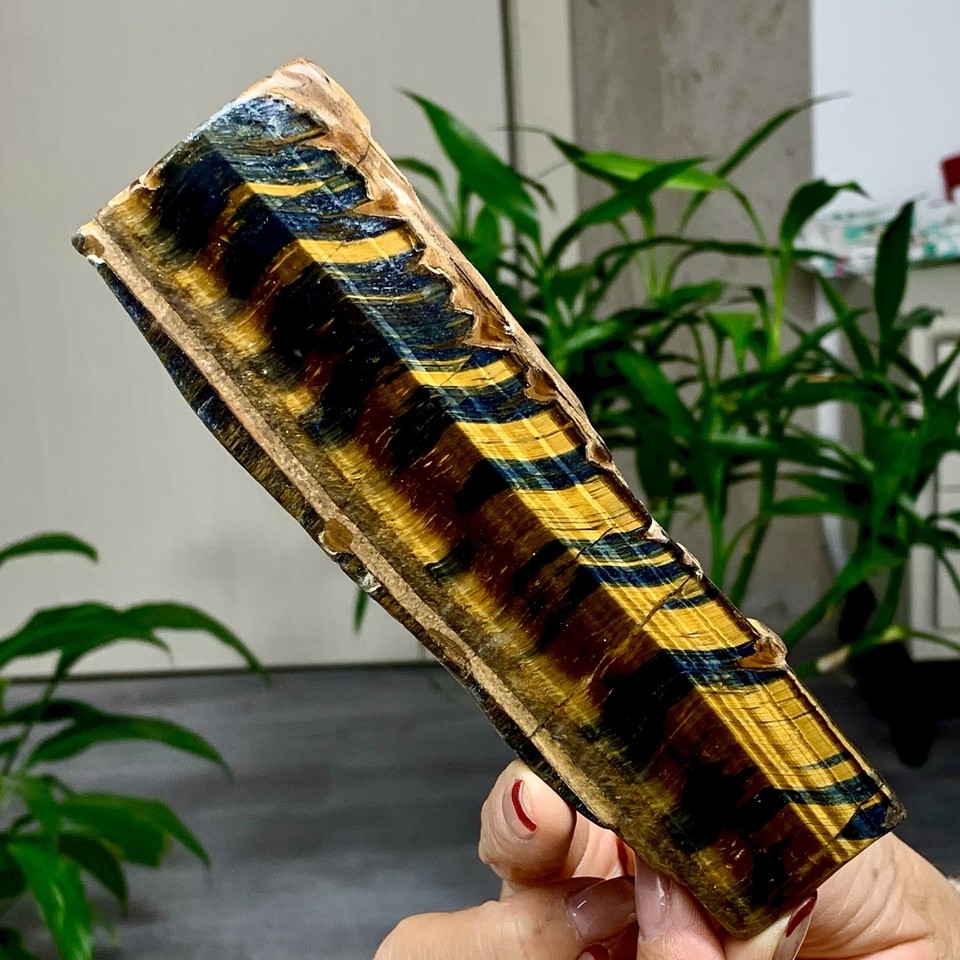 226G Natural Yellow Tiger Eye Stone Crystal Health Stone Healing ...