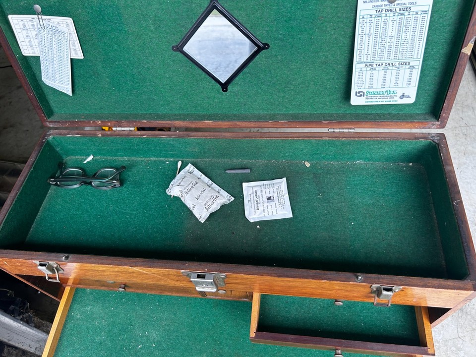 MACHINIST TOOLS Large Gerstner Tool Box & Riser Box - CONTENTS ARE NOT ...