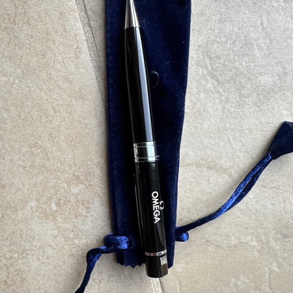 Omega Ballpoint Pen In Soft Pouch. | eBay