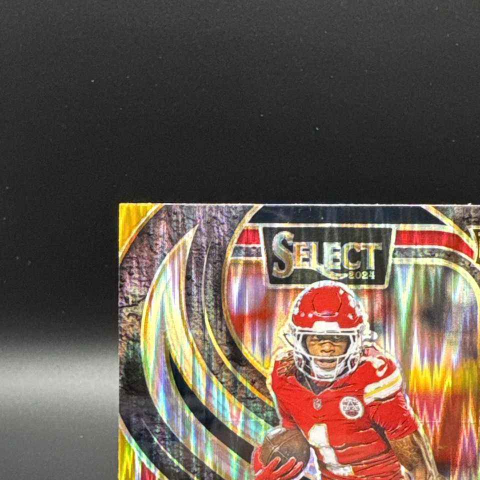 2024 Panini Select Premier Level Xavier Worthy #119 Black, Yellow & Red ...