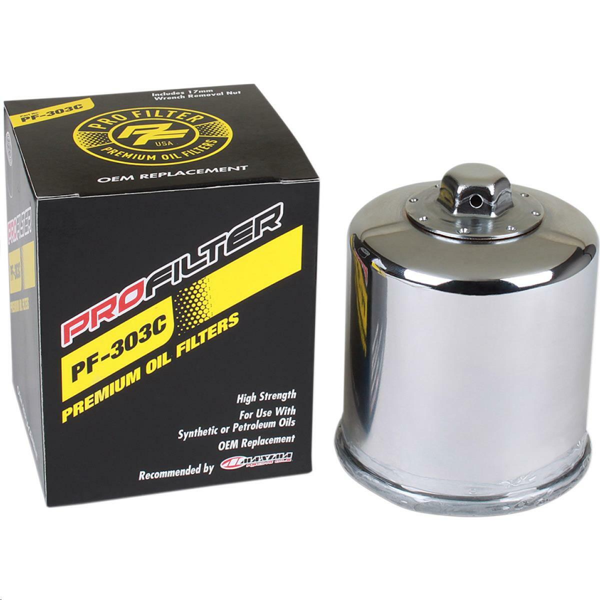 Pro Filter - PF-303C - Premium Oil Filter, Chrome for sale online | eBay
