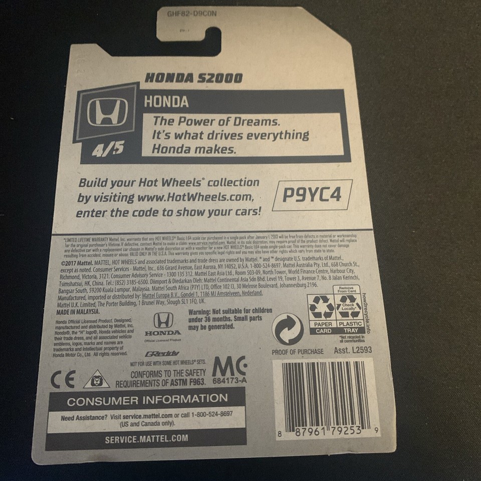 2020 Hot Wheels Honda S2000 "GReddy" Green New Jdm 4/5 | eBay