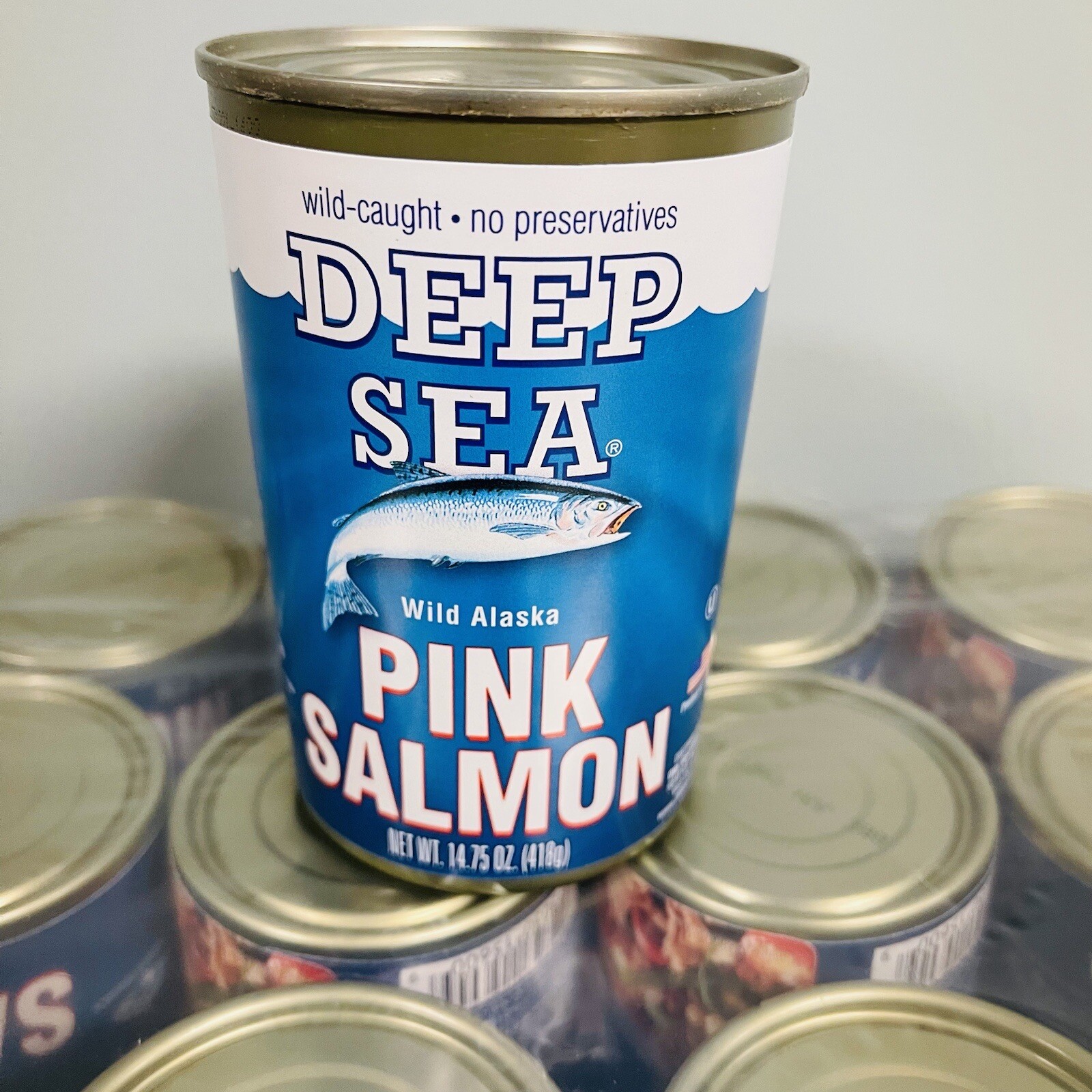 Lot Of 12 Cans Deep Sea Pink Salmon Wild Alaska Canned 14.75 Oz Exp. 06 ...