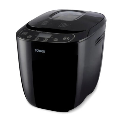 Tower Bread Maker Digital Black T11003 Rapid Bake Gluten/White ...
