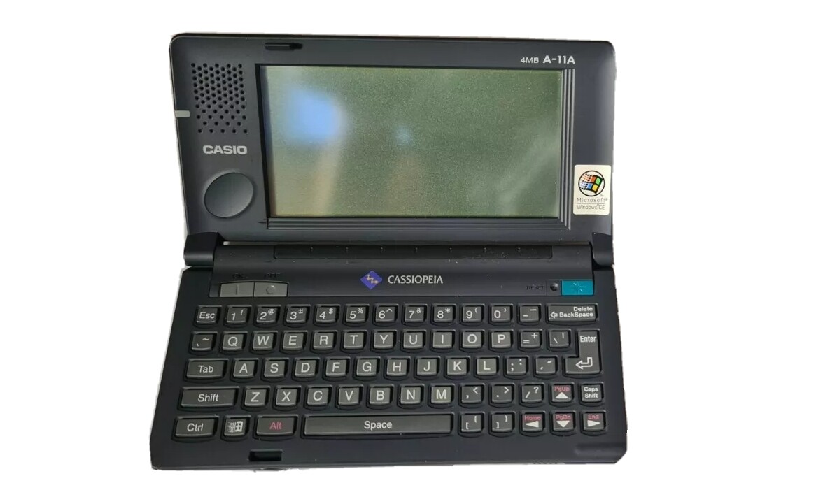 Cassiopeia A-11A RARE Vintage PDA Pocket Computer Casio on Windows CE 2 ...
