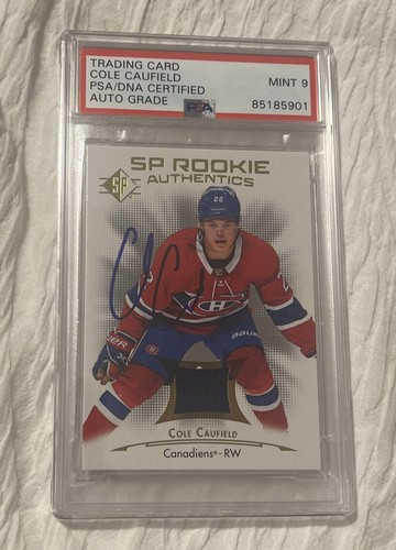 Cole Caufield Signed Autograph 2021-22 Upper Deck SP RPA Rookie Card ...