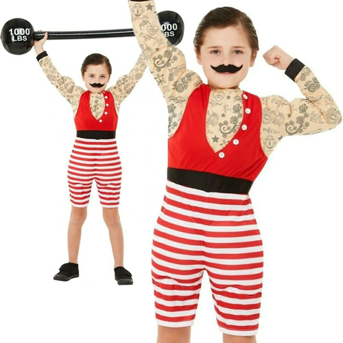 De Luxe Fort Costume Garçon Puissance Lifting Déguisement Âge 4-12 | eBay