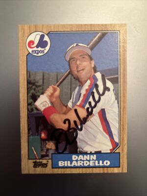 DANN BILARDELLO 1987 TOPPS AUTOGRAPHED SIGNED AUTO BASEBALL CARD | eBay