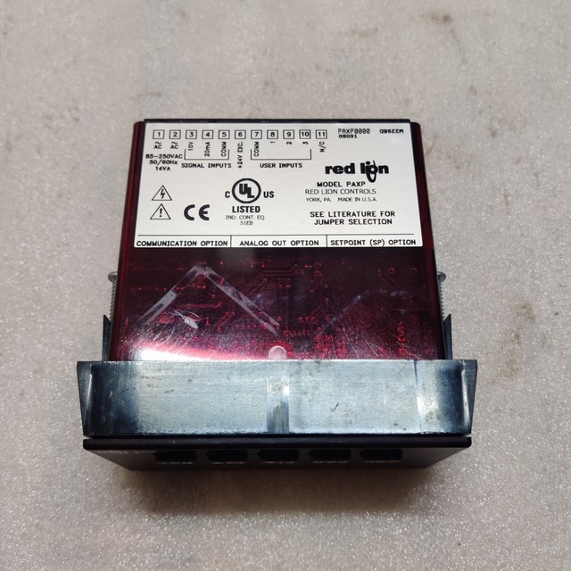 Red Lion Controls PAXP 85-250VAC Process Input LED Panel Meter - Black ...