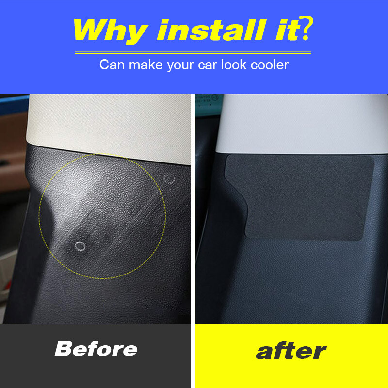 3X(Car Belt Scratch Protector Guard Cover Decal Stickers for Geely ...