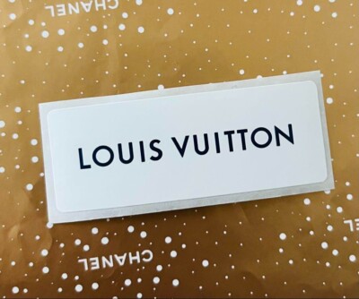 Auth Louis Vuitton Stickers Gift Wrap LOGO boutique Set of 8 | eBay