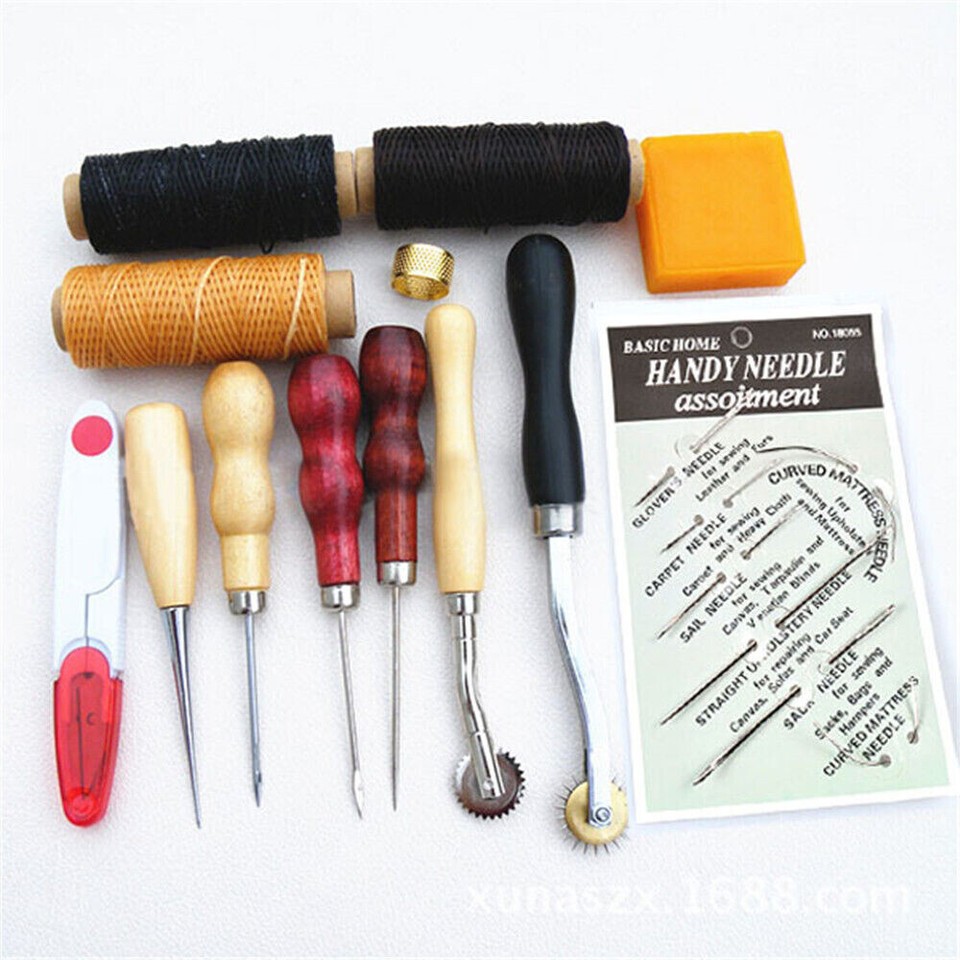 Leather Working Tools for Stitching Punching Cutting Sewing Leather ...