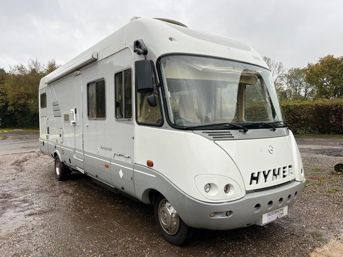 Hymer S820, A Class, 4 Berth, Rear Fixed Bed, Drop Down Bed, Sports ...
