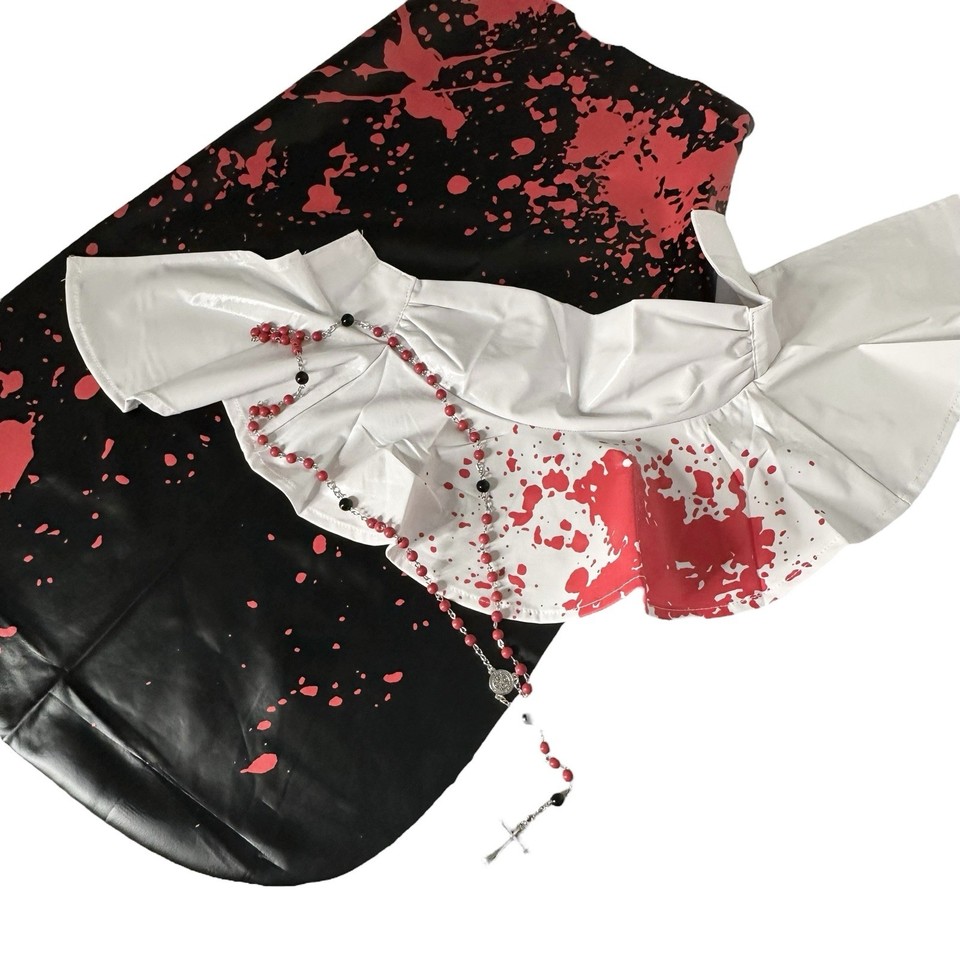 NEW Trickz N’ Treatz Costume M Hail Mary Nun 4pc Bloody Halloween Dolls ...