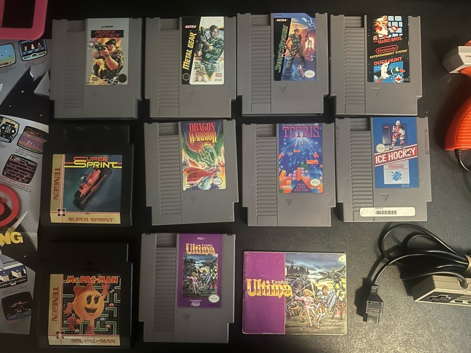Vintage Nintendo NES Video Game Storage Case 10 Game, Genie ...